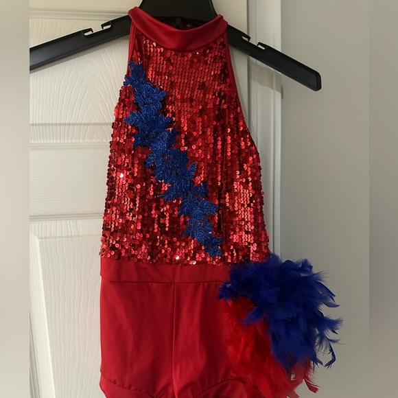 Weissman | Other | Weissman Invincible Red Blue Feathers Dance ...
